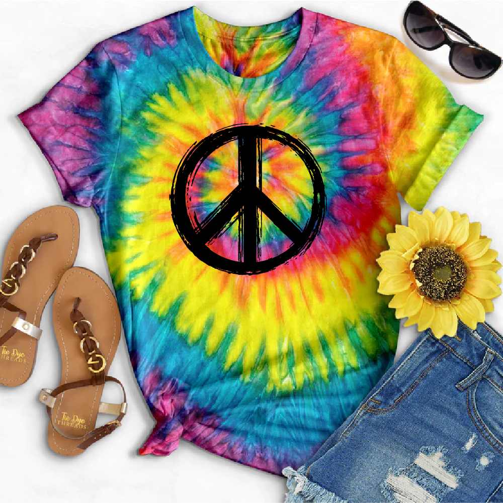 Tie Dye Peace Sign T-Shirt – Tshirts.com