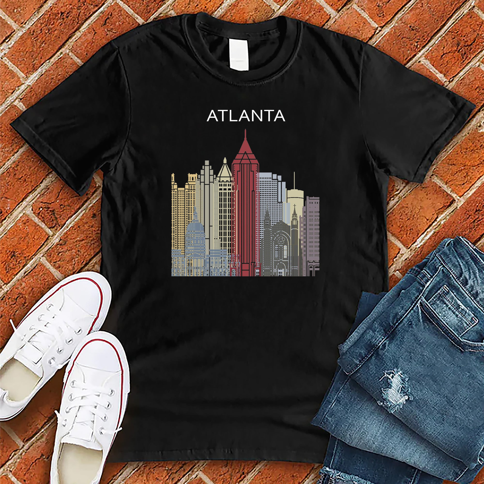 Atlanta Colorful Skyline T-Shirt – Tshirts.com