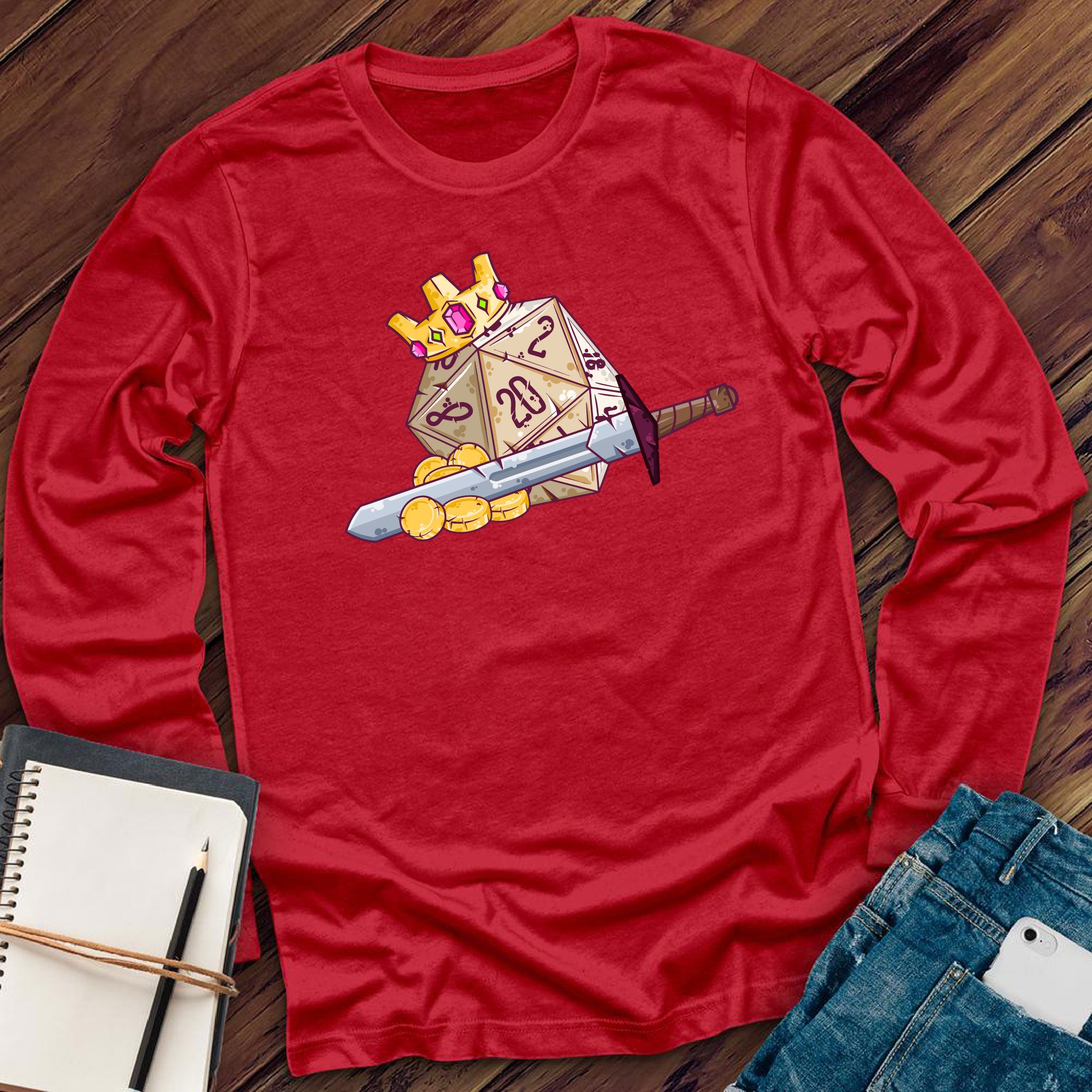 DND Crown Die Long Sleeve – Tshirts.com